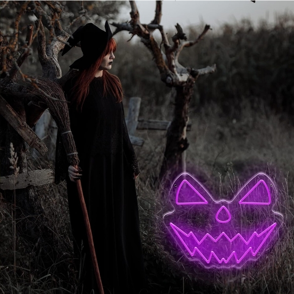 Wall Decor | Ghost Face Neon Signs For Wall Room Party Spooky Decor ...